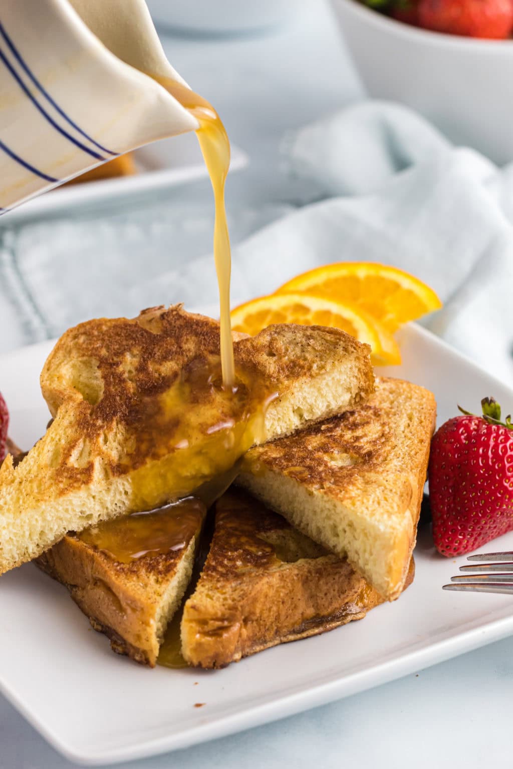 FOR BREAKFAST: My Homemade French Toast with Buttermilk Syrup!