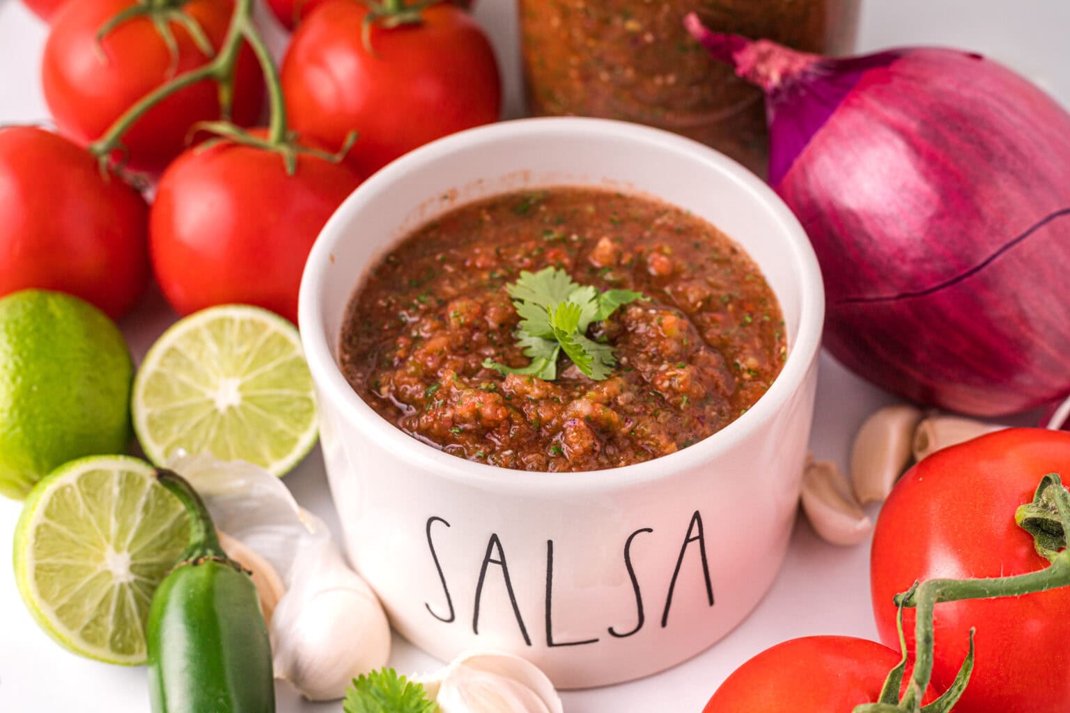 Easy Homemade Restaurant Style Salsa | Made It. Ate It. Loved It.