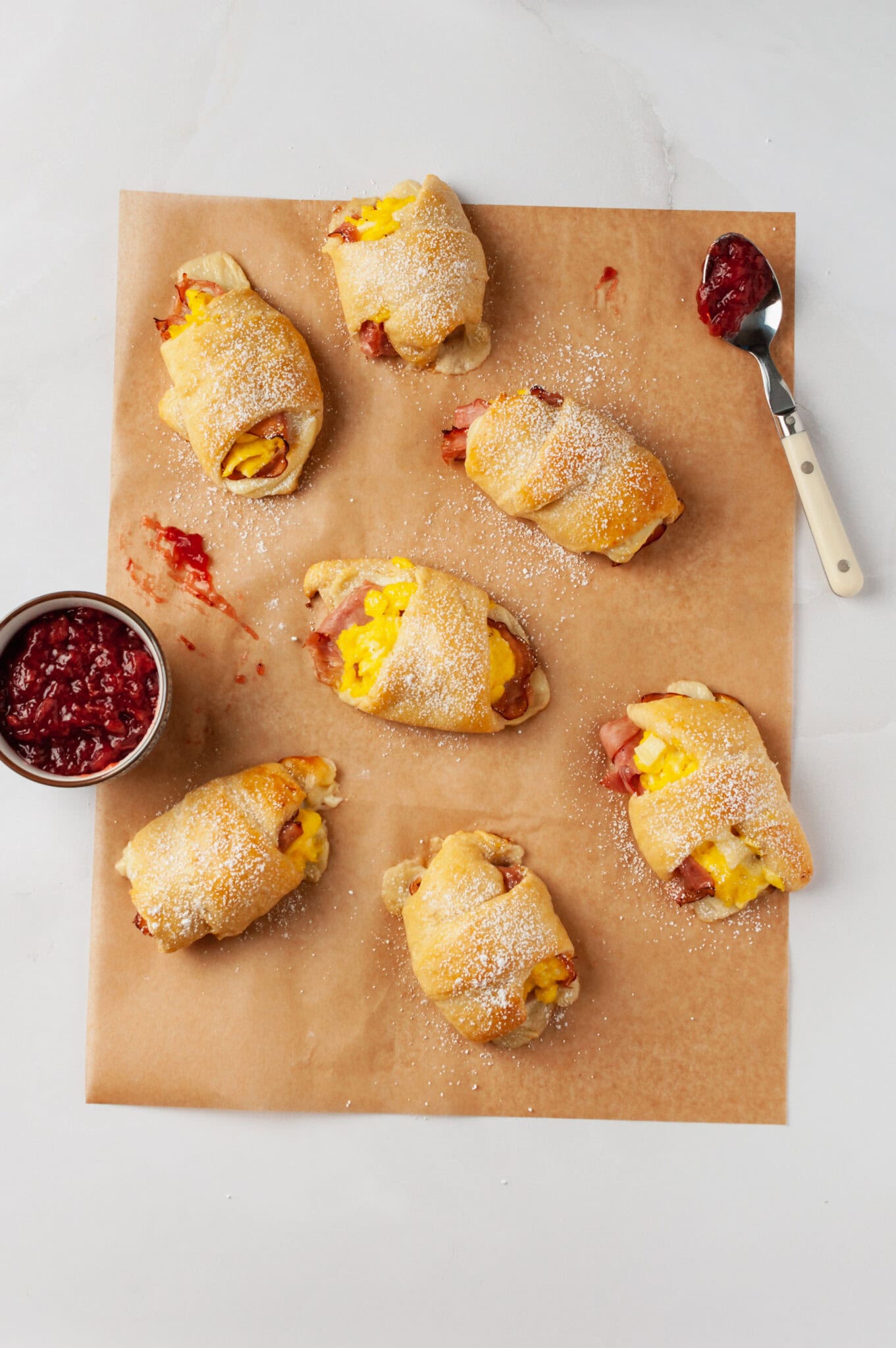Mini Breakfast Croissant Sandwiches | Made It. Ate It. Loved It.